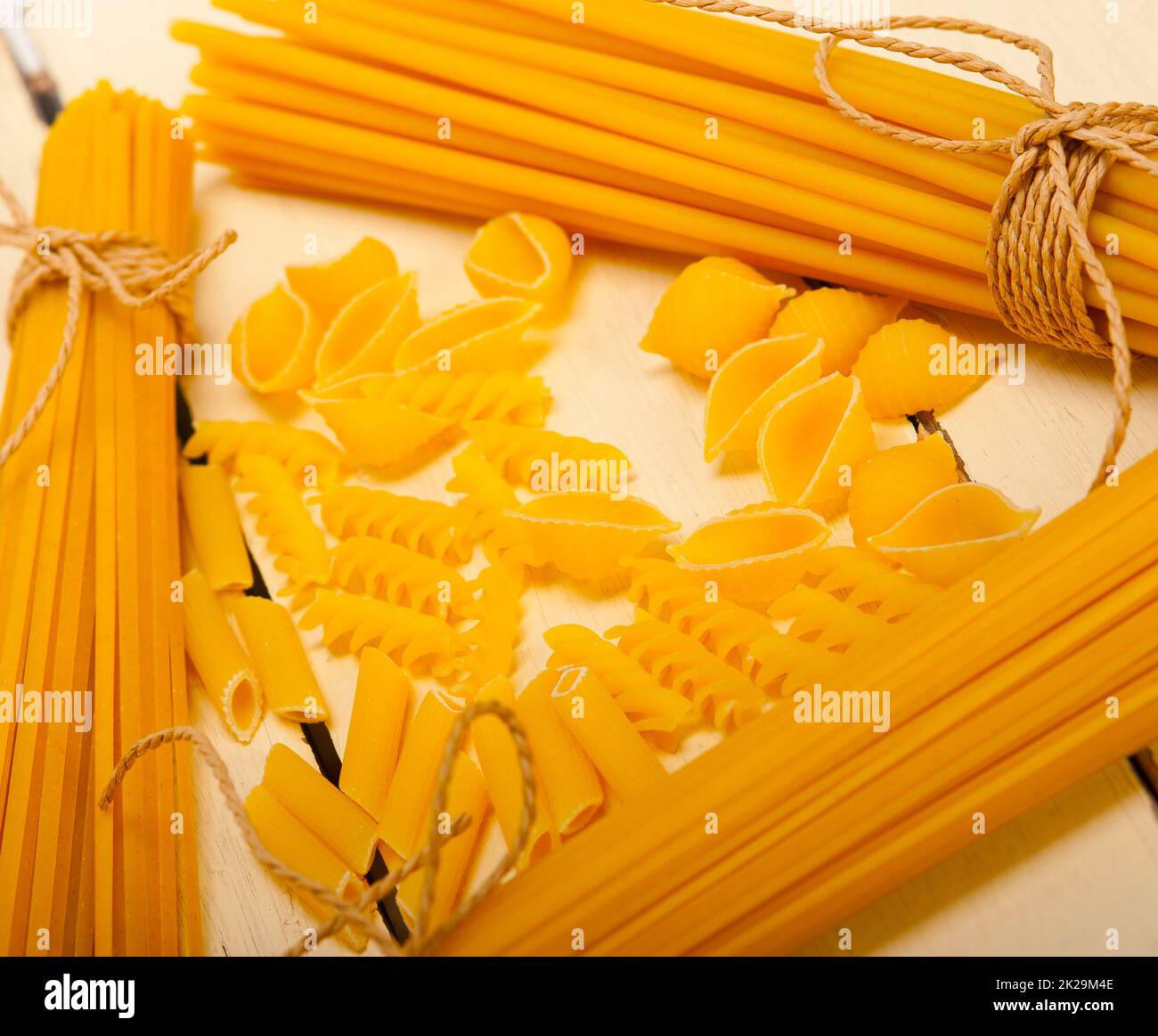 bunch of Italian pasta type Stock Photo - Alamy