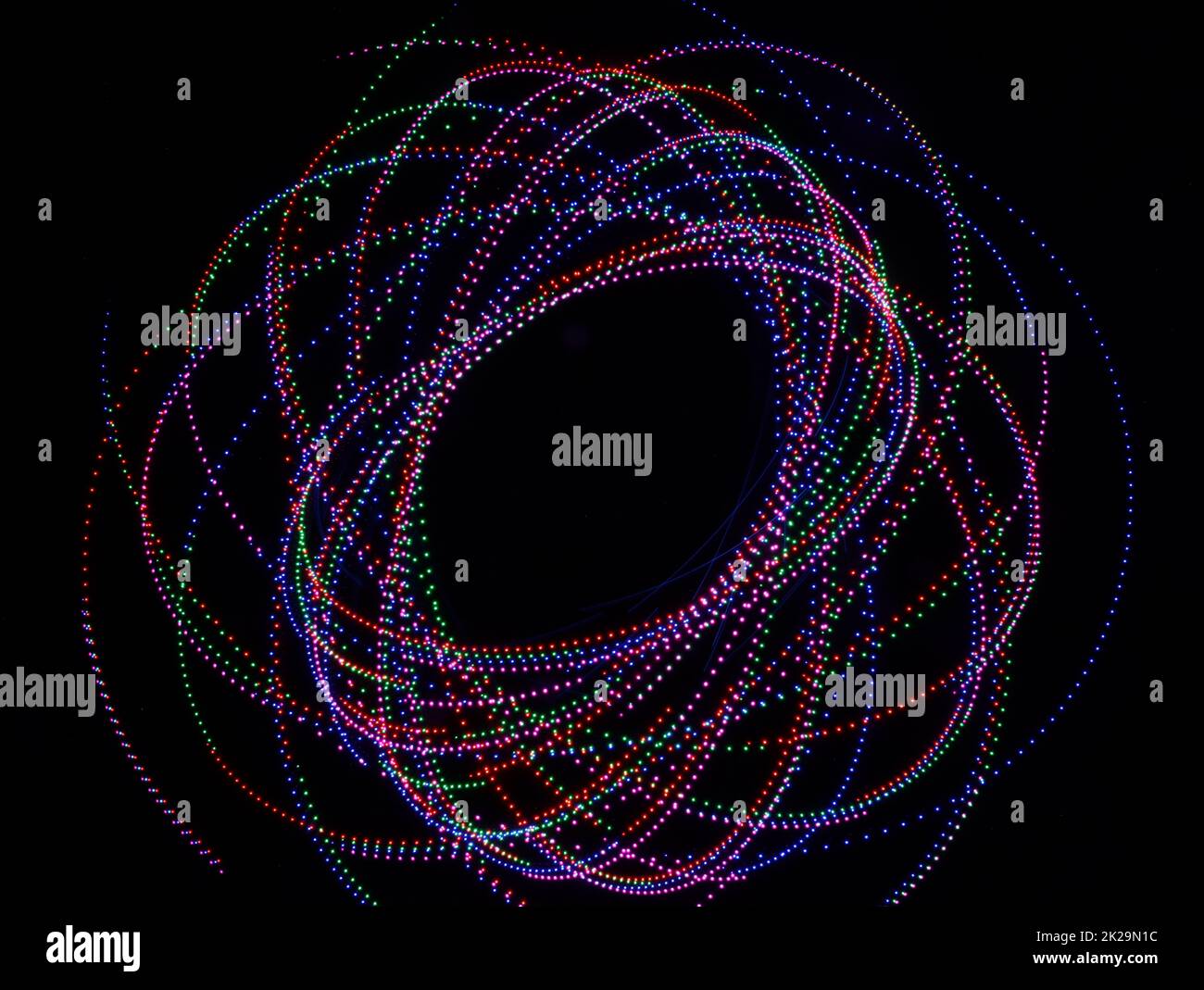 spectacular colored lights with geometric shapes special effects Stock ...