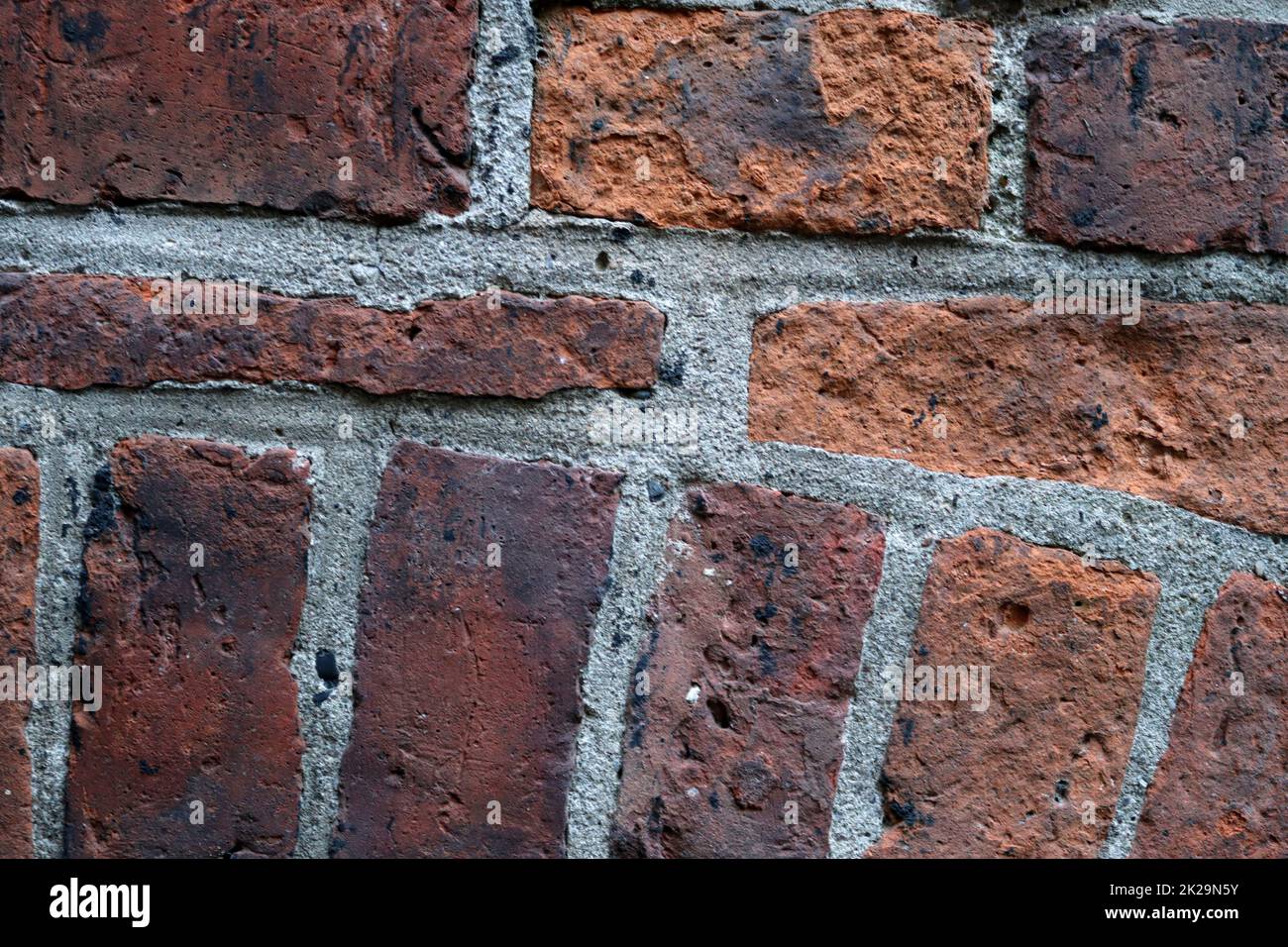 Old brick wall. Texture of old weathered brick wall panoramic ...