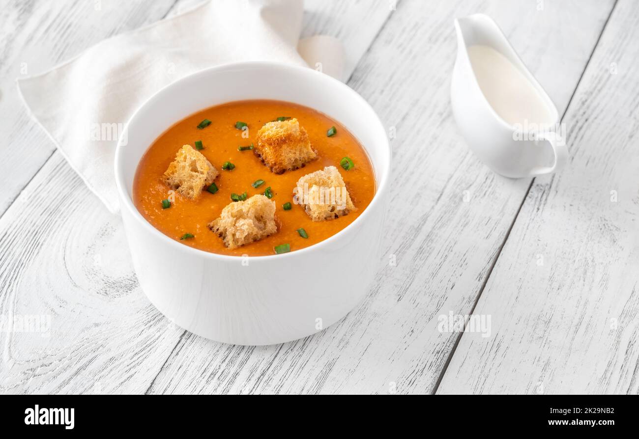 Bisque - famous French seafood soup Stock Photo - Alamy