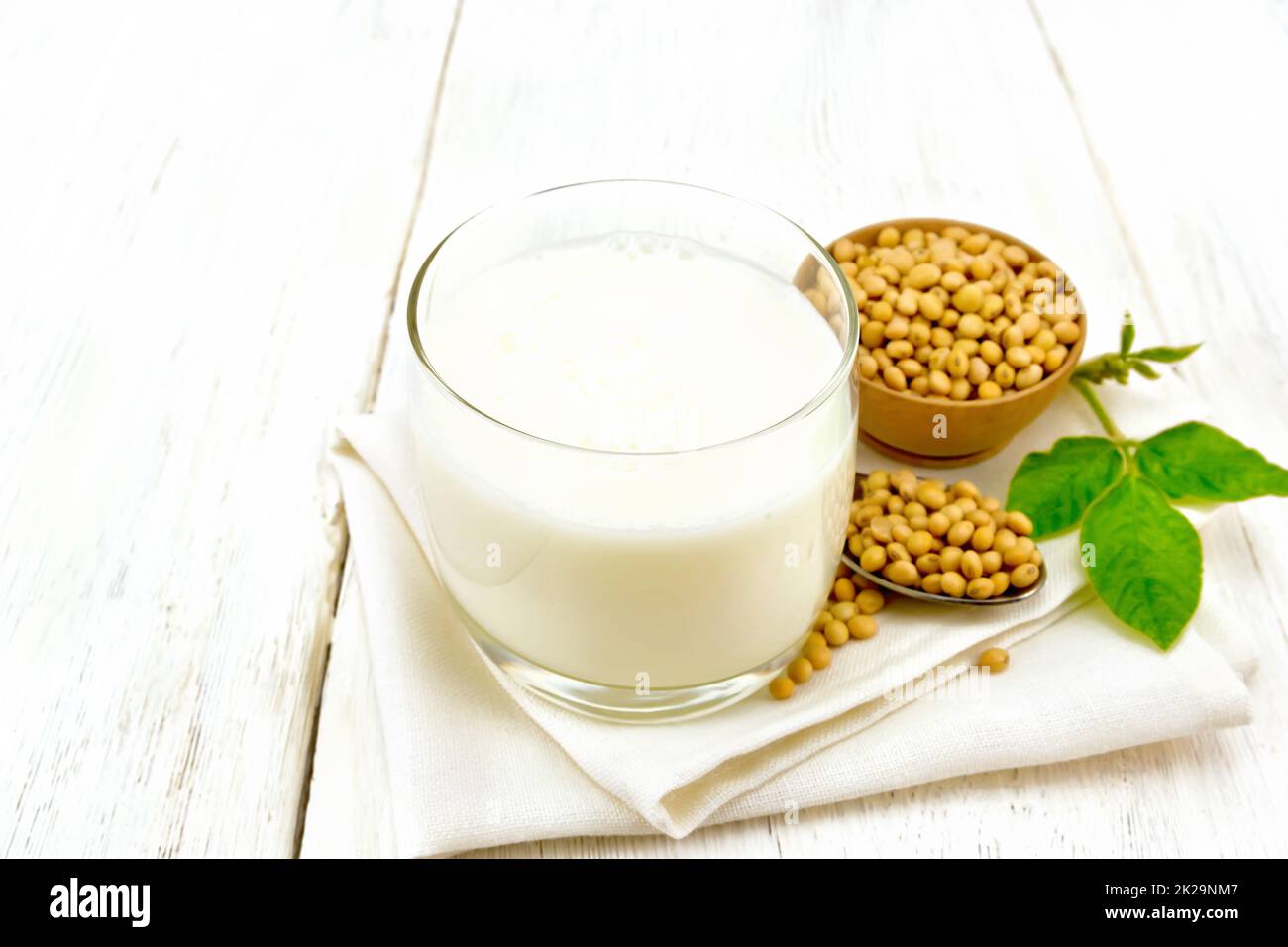 Glass soybean milk hi-res stock photography and images - Alamy