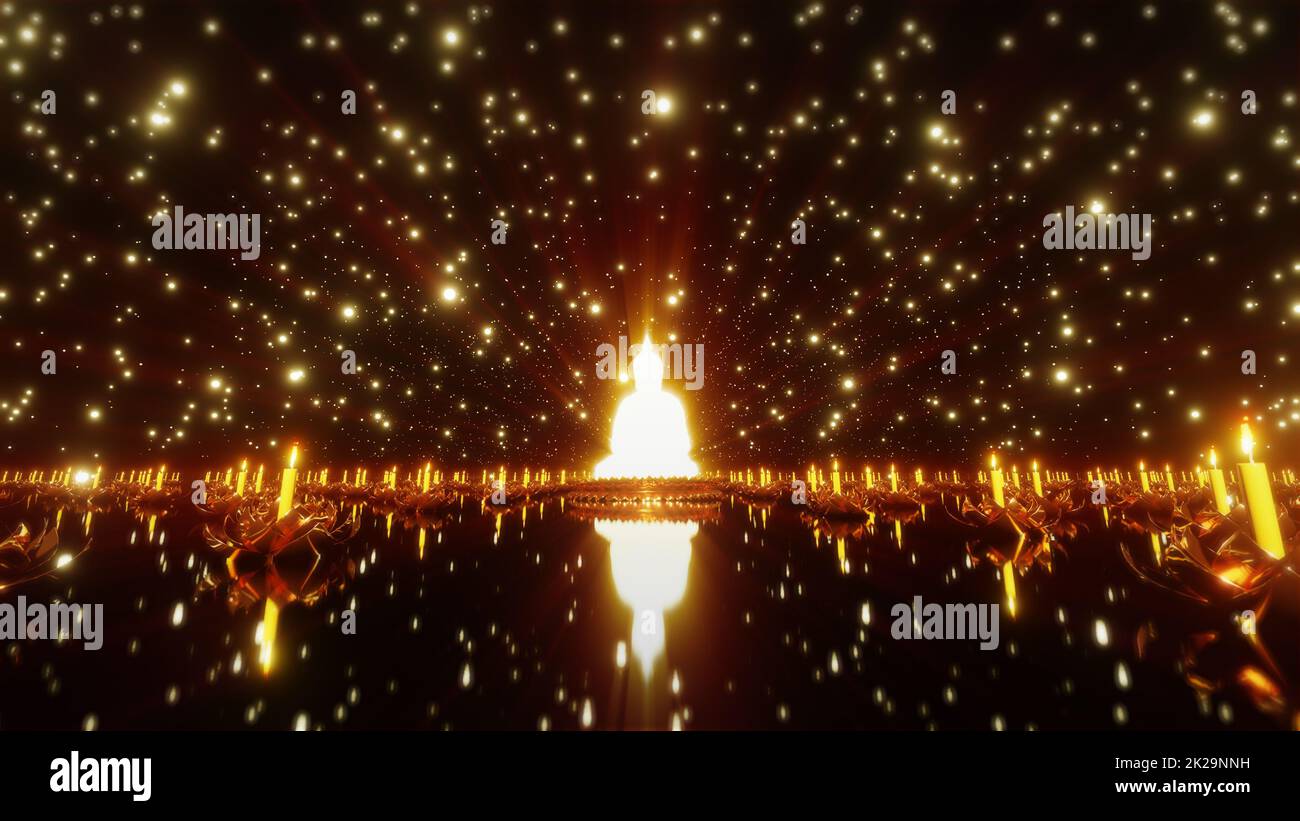 Festival Of Lights for Visakha Bucha Stock Photo - Alamy