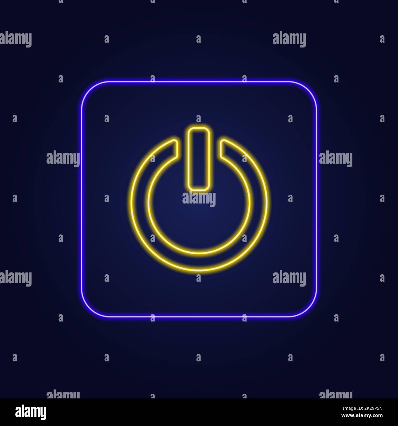 Beautiful stylish colorful neon icon button - Vector Stock Photo - Alamy