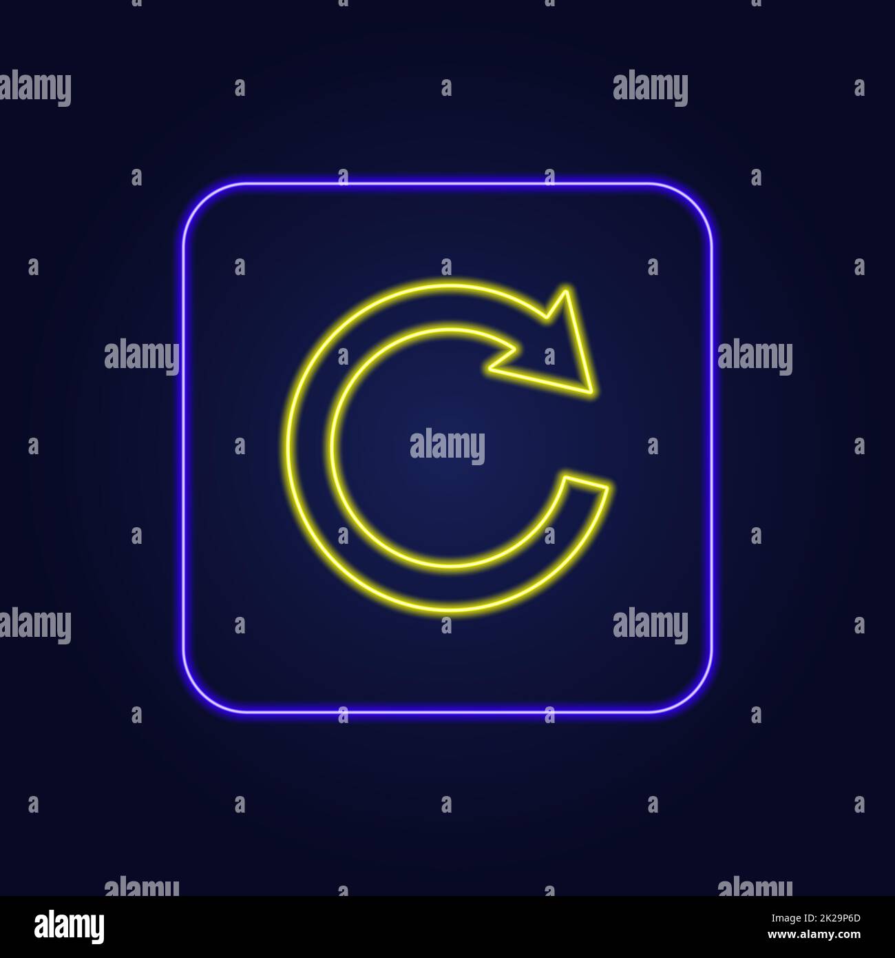 Beautiful stylish colorful neon icon sign circle - Vector Stock Photo ...