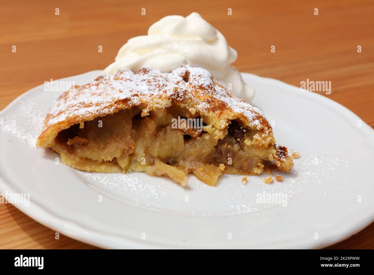 Apple Strudel, Specialty in Germany, Austria and Northern Italy Stock ...