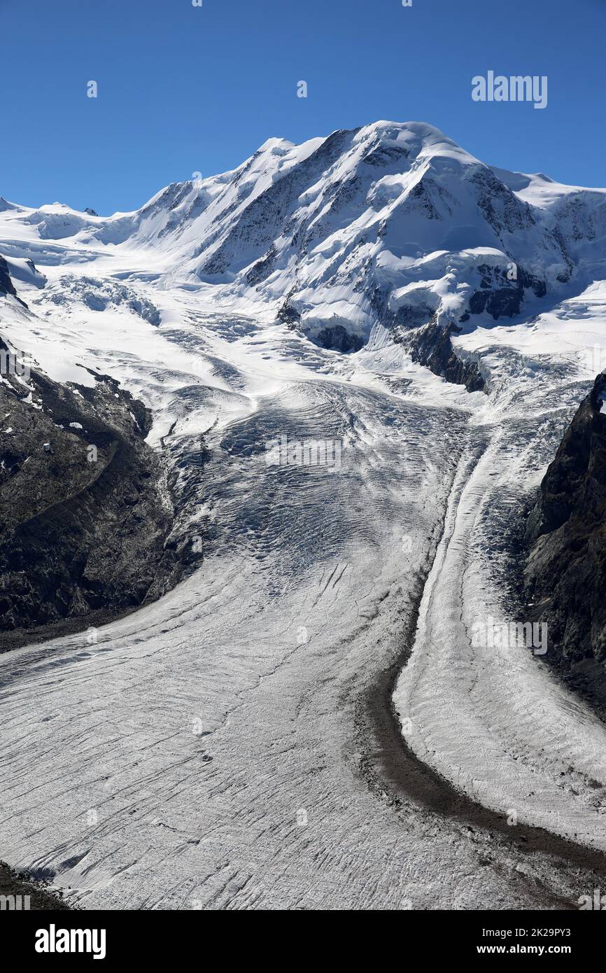 Gorner glacier panorama hi-res stock photography and images - Alamy