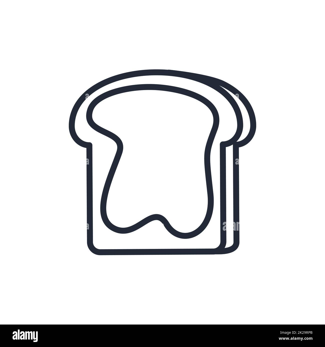 Slice Of Bread Outline