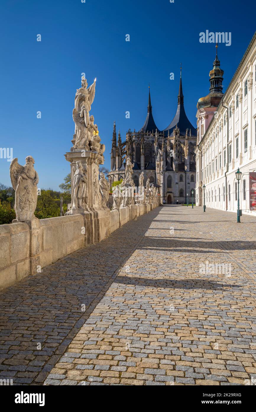 St. Barbara's Church in Kutna Hora, UNESCO site, Czech Republic Stock ...