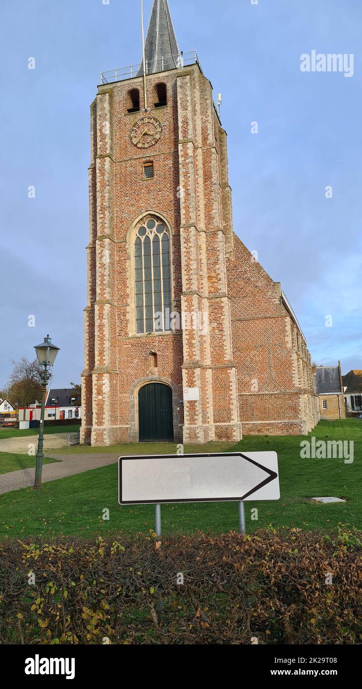 Dutch Renesse, Jacobus Church in Renesse Stock Photo - Alamy