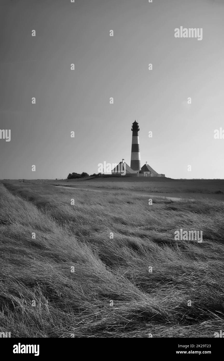 Lighthouse red sand Black and White Stock Photos & Images - Alamy