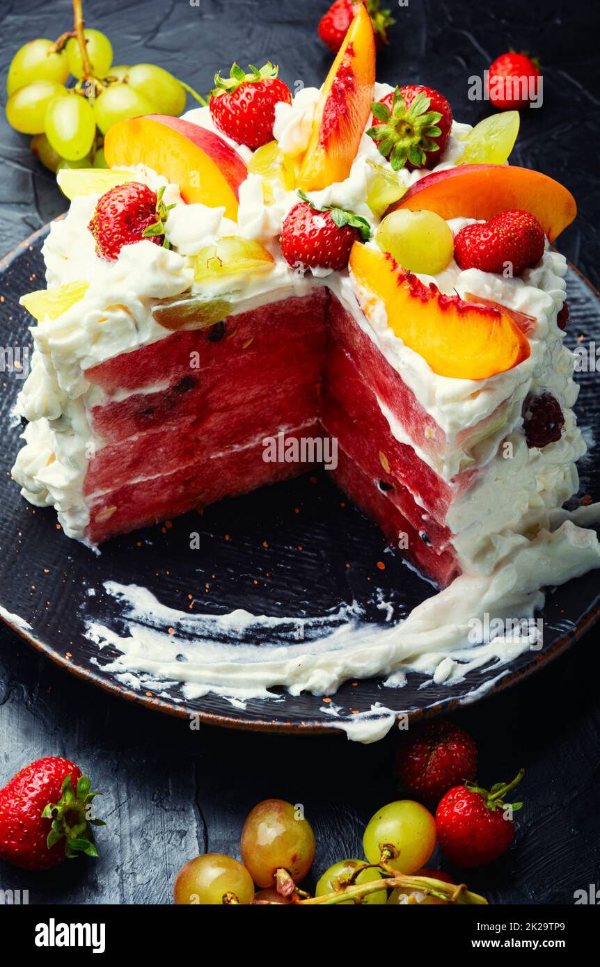 Summer sweet pie cake hi-res stock photography and images - Alamy