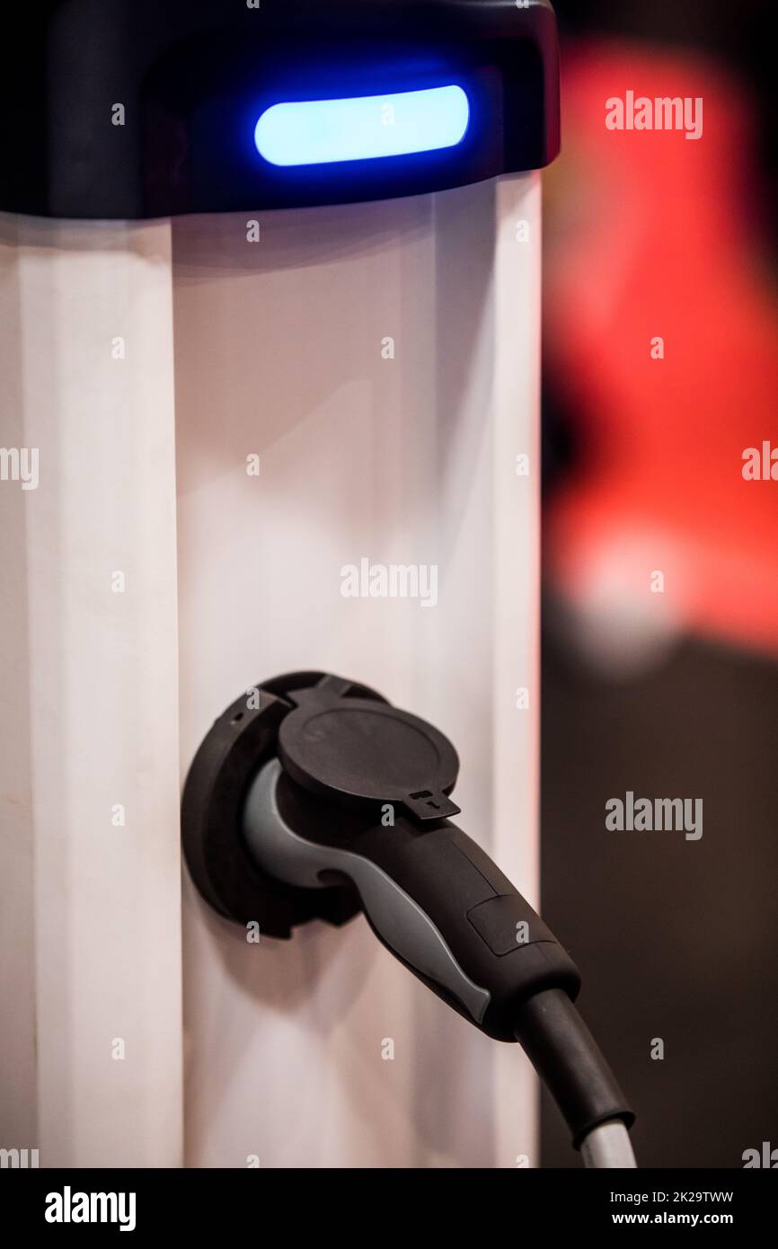 Charging plug for an electric car Stock Photo - Alamy