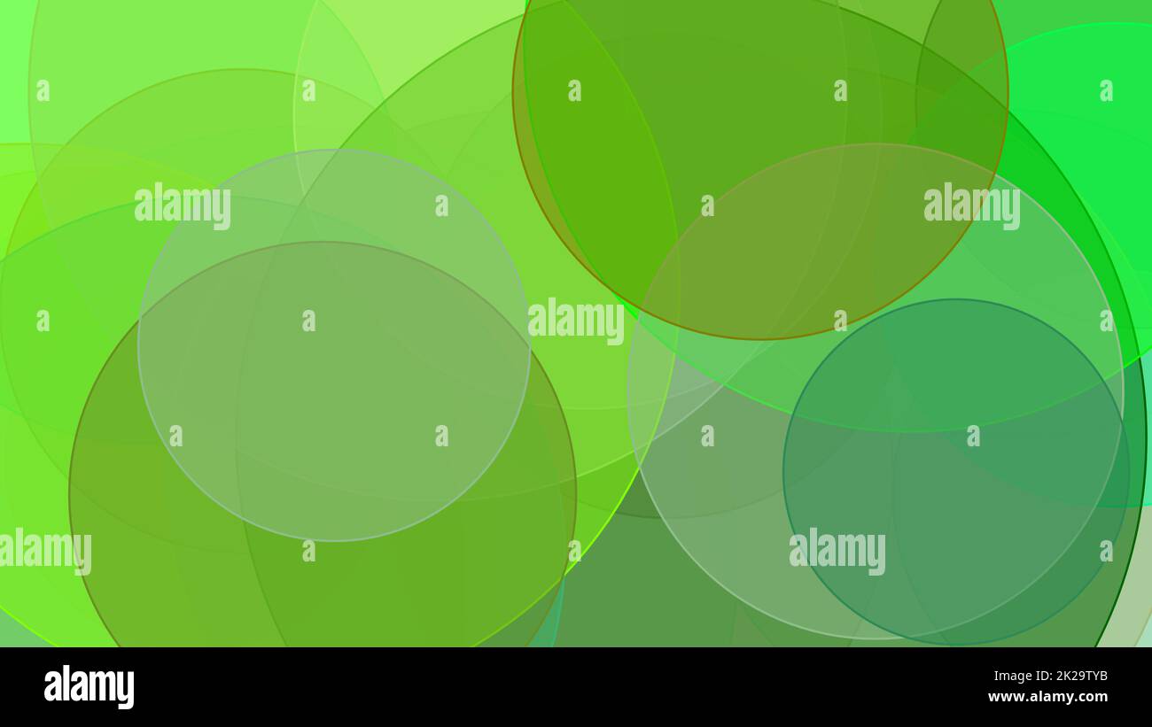Abstract green circles overlay with white background Stock Photo - Alamy