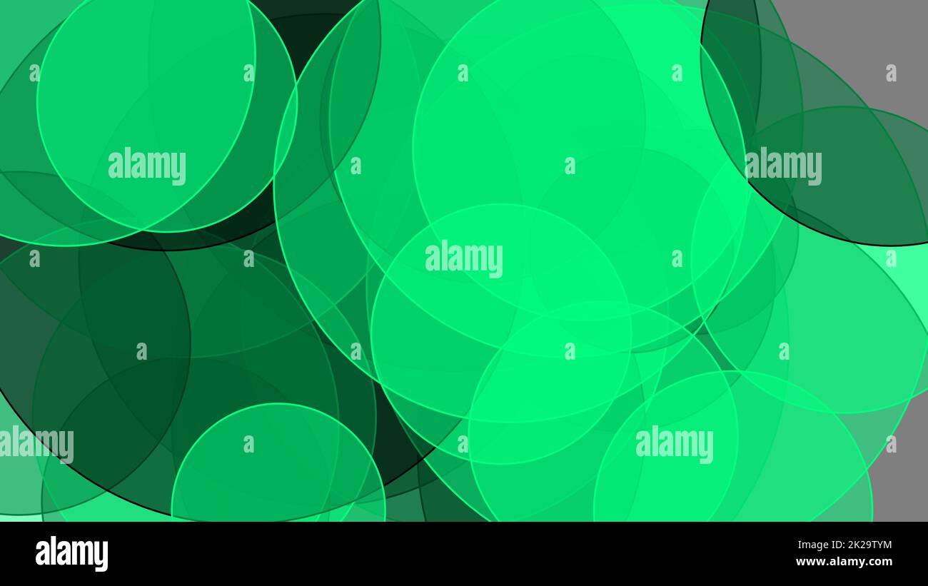Abstract green grey circles with white background Stock Photo - Alamy