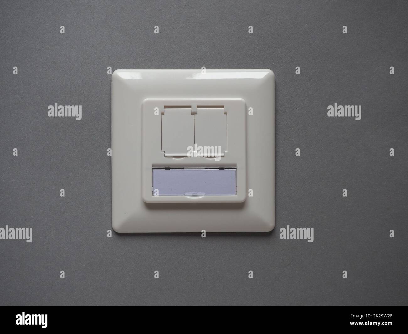 wall mounted network socket Stock Photo - Alamy