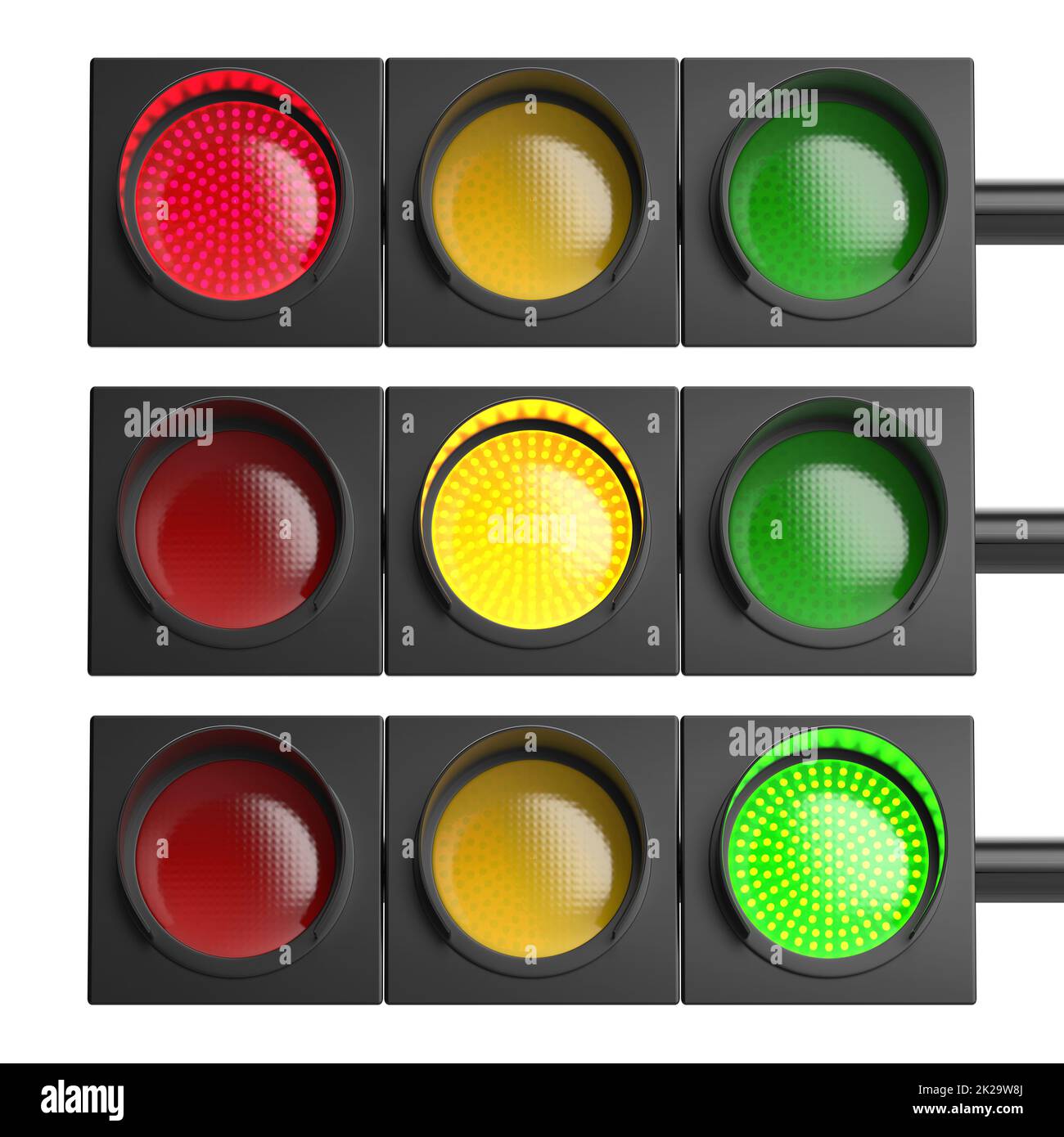 Horizontal traffic lights Stock Photo - Alamy