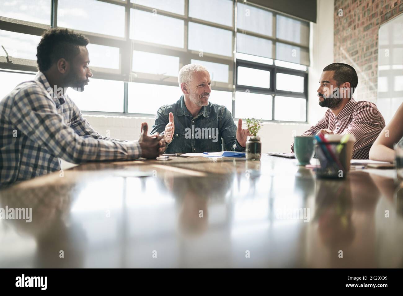 Meetings Are A Great Way To Communicate Shot Of A Team Of