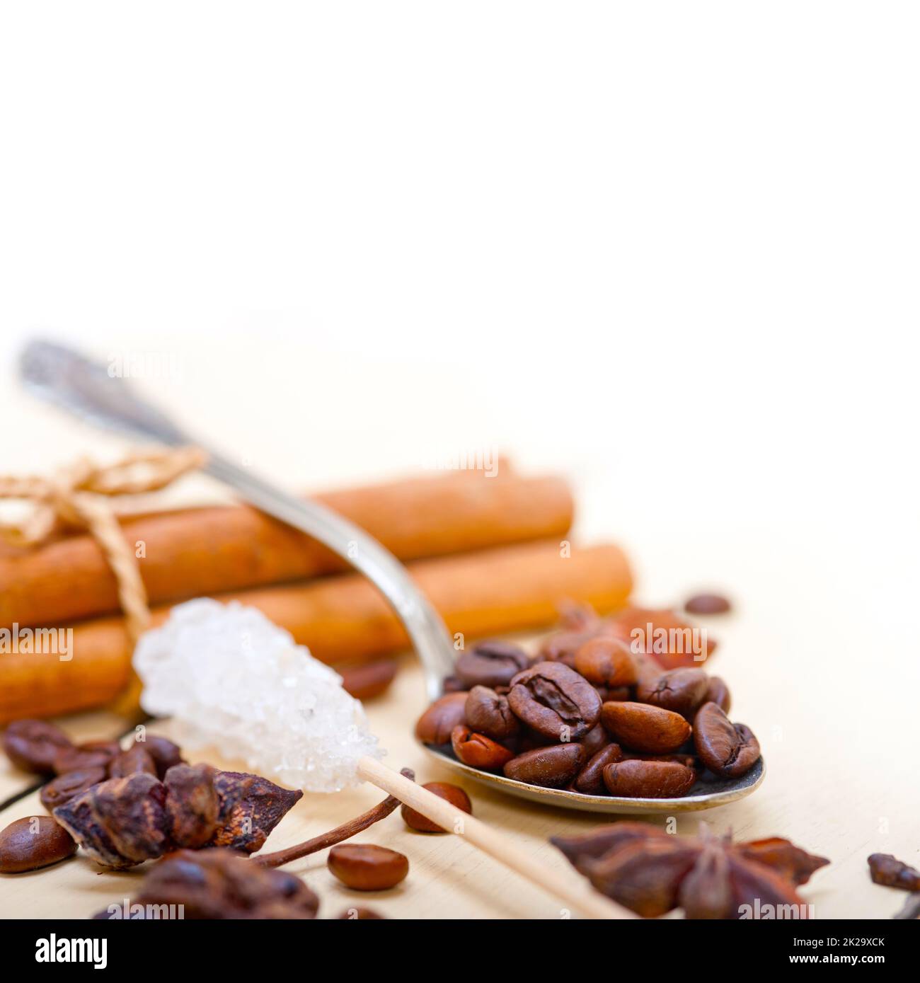 Coffe beans texture cinnamon hi-res stock photography and images - Alamy