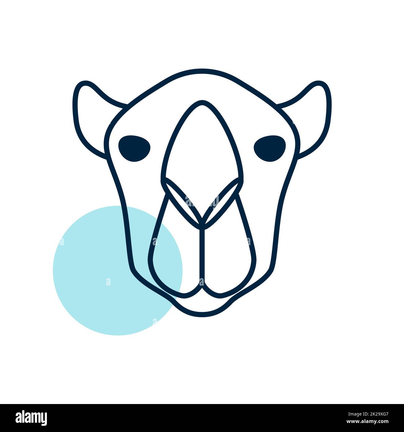Camel icon. Animal head vector symbol Stock Photo - Alamy