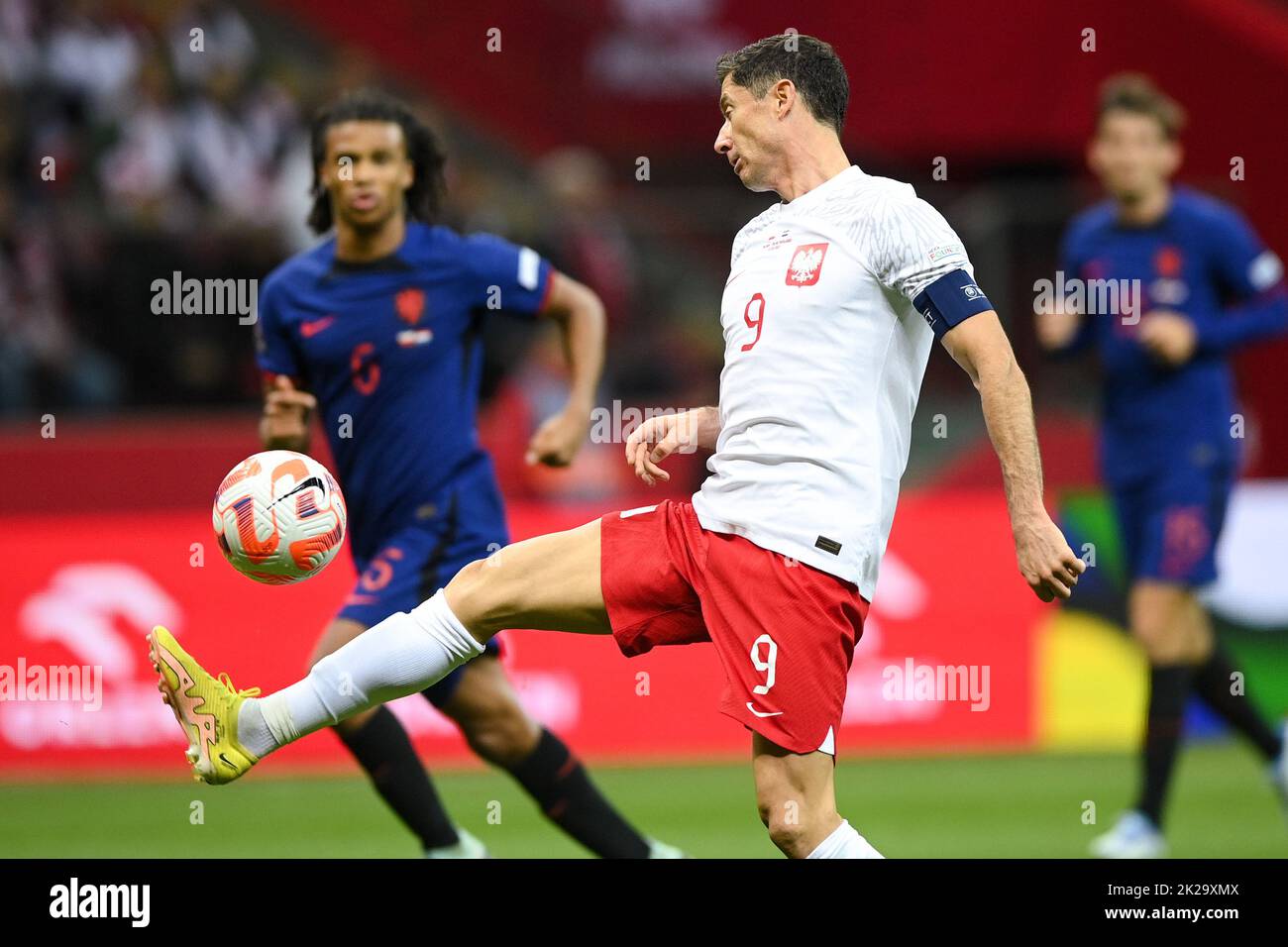 Robert Lewandowski during the UEFA Nations League match between Poland ...