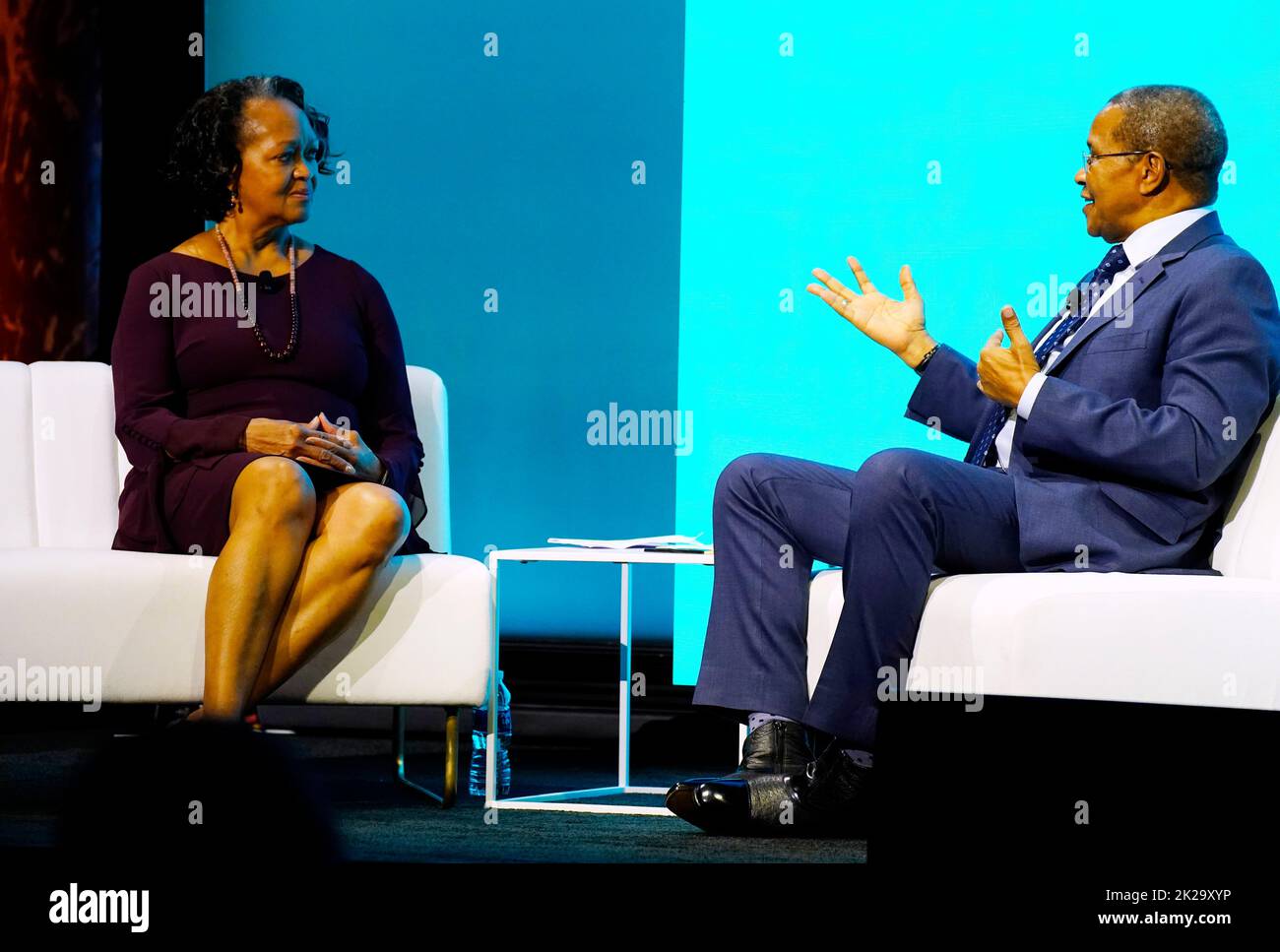 09/18/2022 New York, New York Florie Liser and H.E. Jakaya Kikwete ...