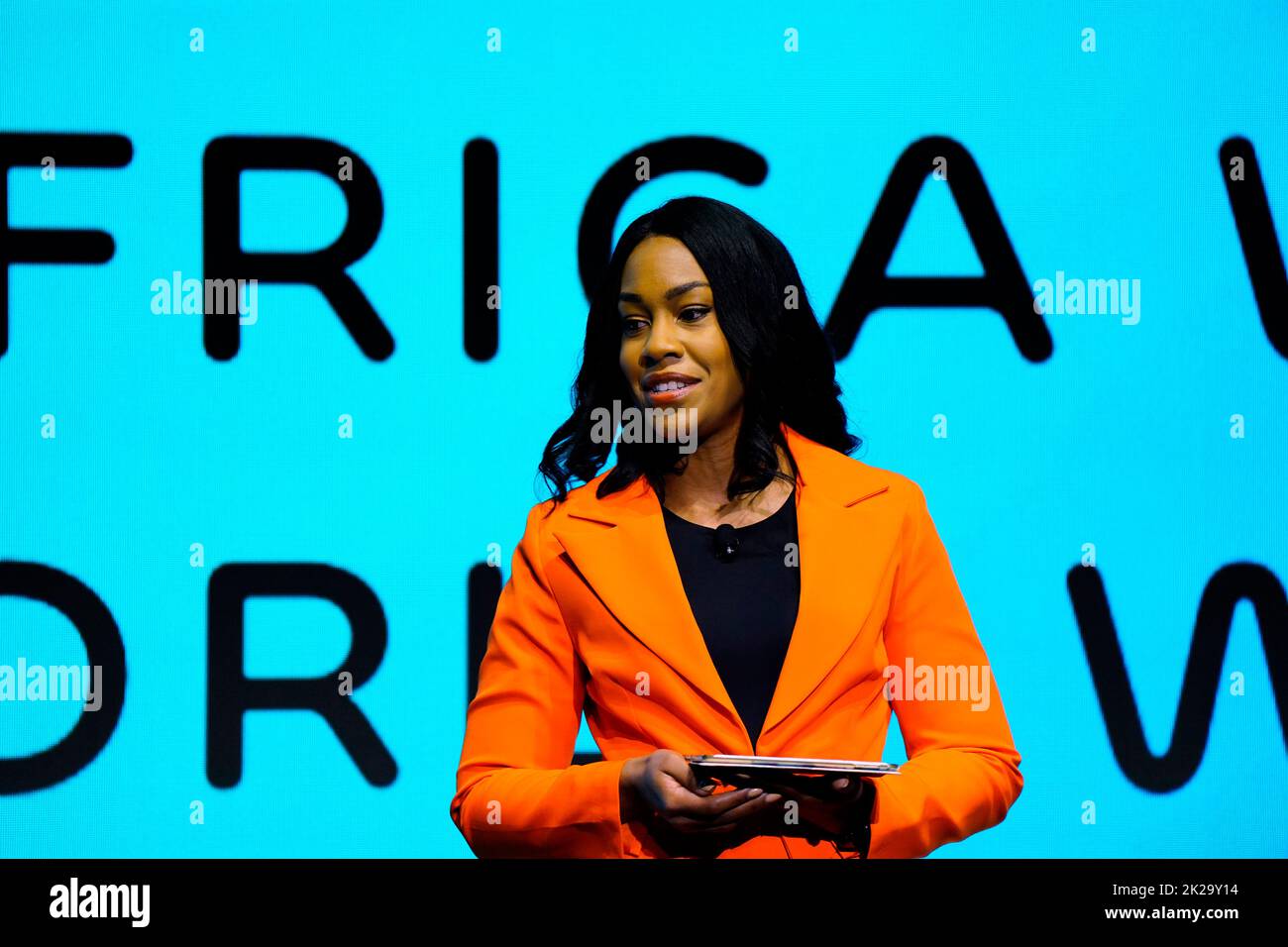 09/19/2022 New York, New York Victoria Rubadiri speaks onstage at The ...