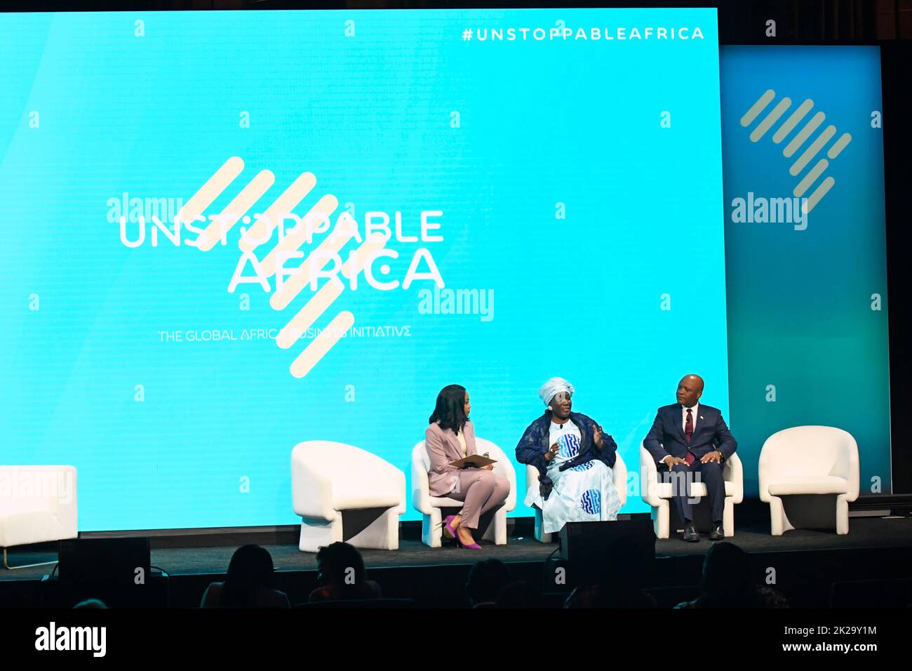 09/18/2022 New York, New York Victoria Rubadiri, Madam Finda Koroma and ...