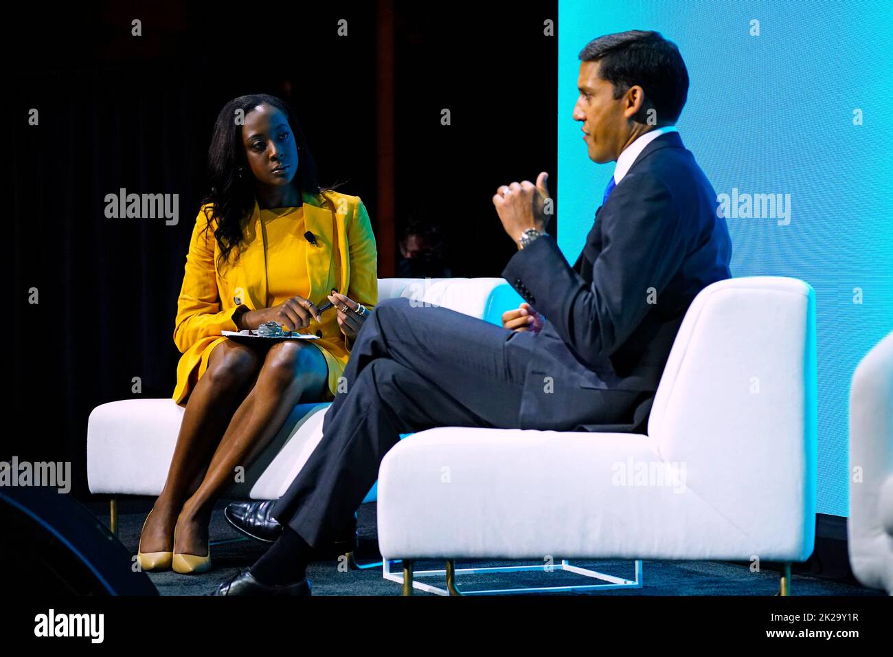 09/19/2022 New York, New York Jennifer Zabasajja and Dr. Rajiv Shah ...