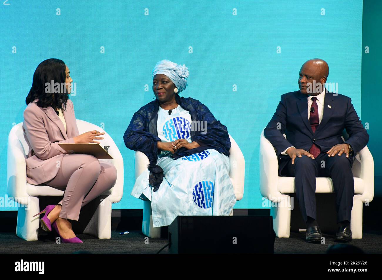 09/18/2022 New York, New York Victoria Rubadiri, Madam Finda Koroma and ...