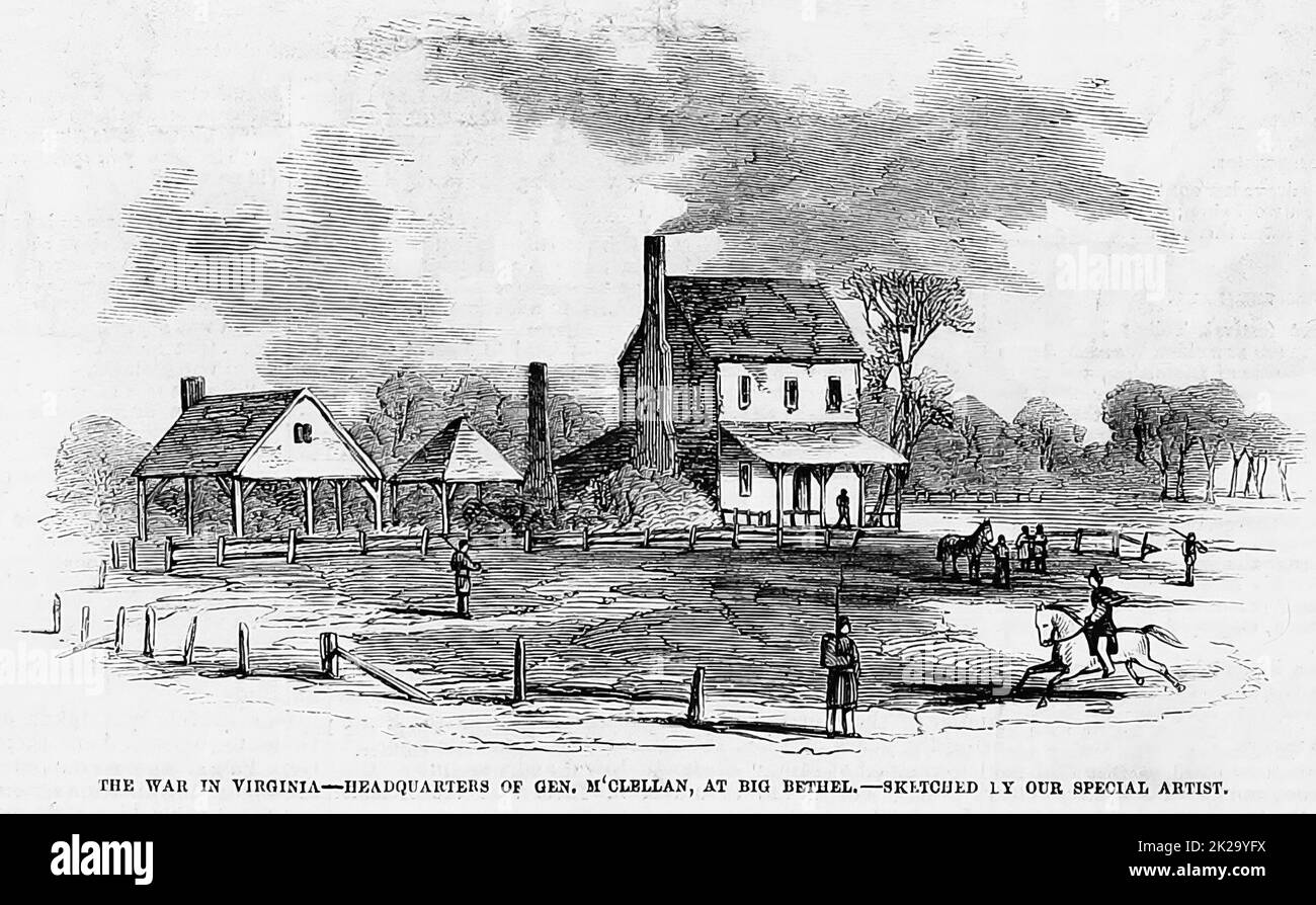 The War in Virginia - Headquarters of General George Brinton McClellan ...