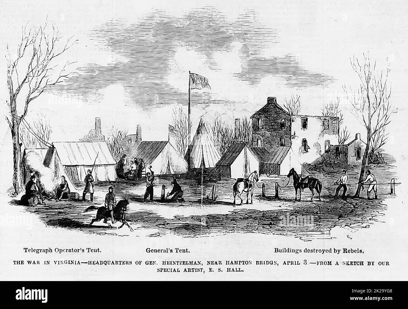 The War in Virginia - Headquarters of General Samuel Peter Heintzelman ...