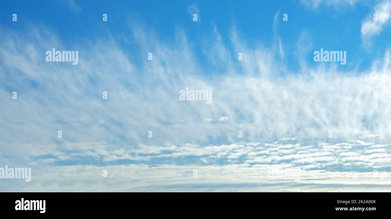 Blue sky with white clouds. Beautiful cloudy sky. Skyward. Endless ...