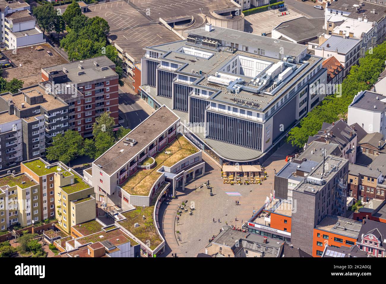 Luftbild, Neue Höfe Einkaufszentrum an der Bahnhofstraße, Robert ...