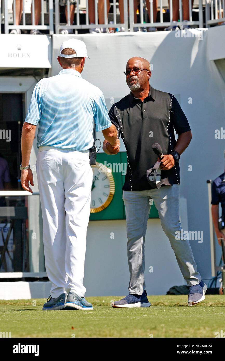 CHARLOTTE, NC - SEPTEMBER 22: USA Presidents Cup captain Davis Love III ...
