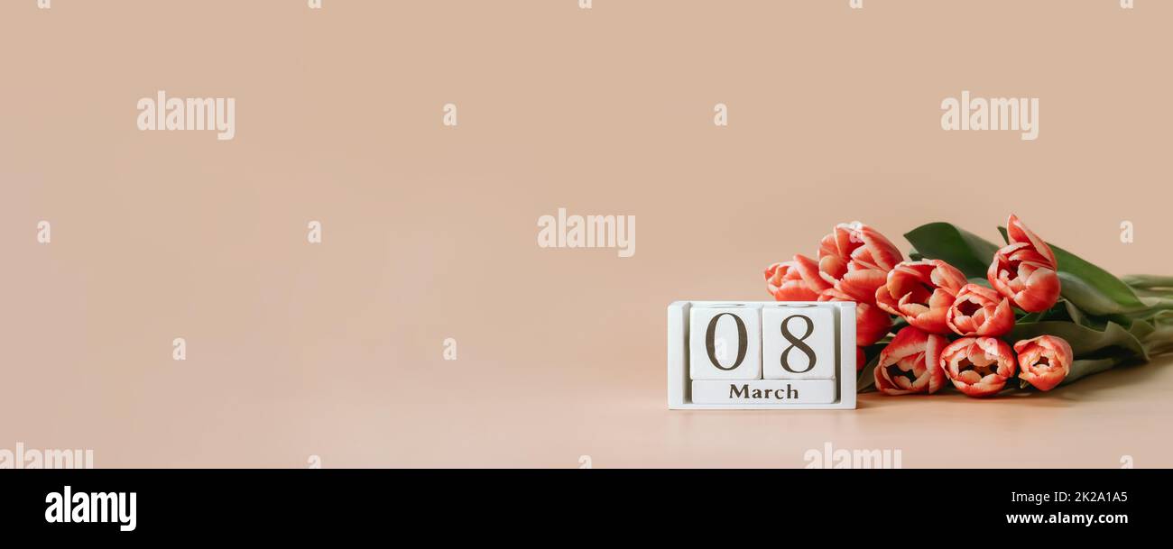 International women's day or eight march banner Stock Photo - Alamy