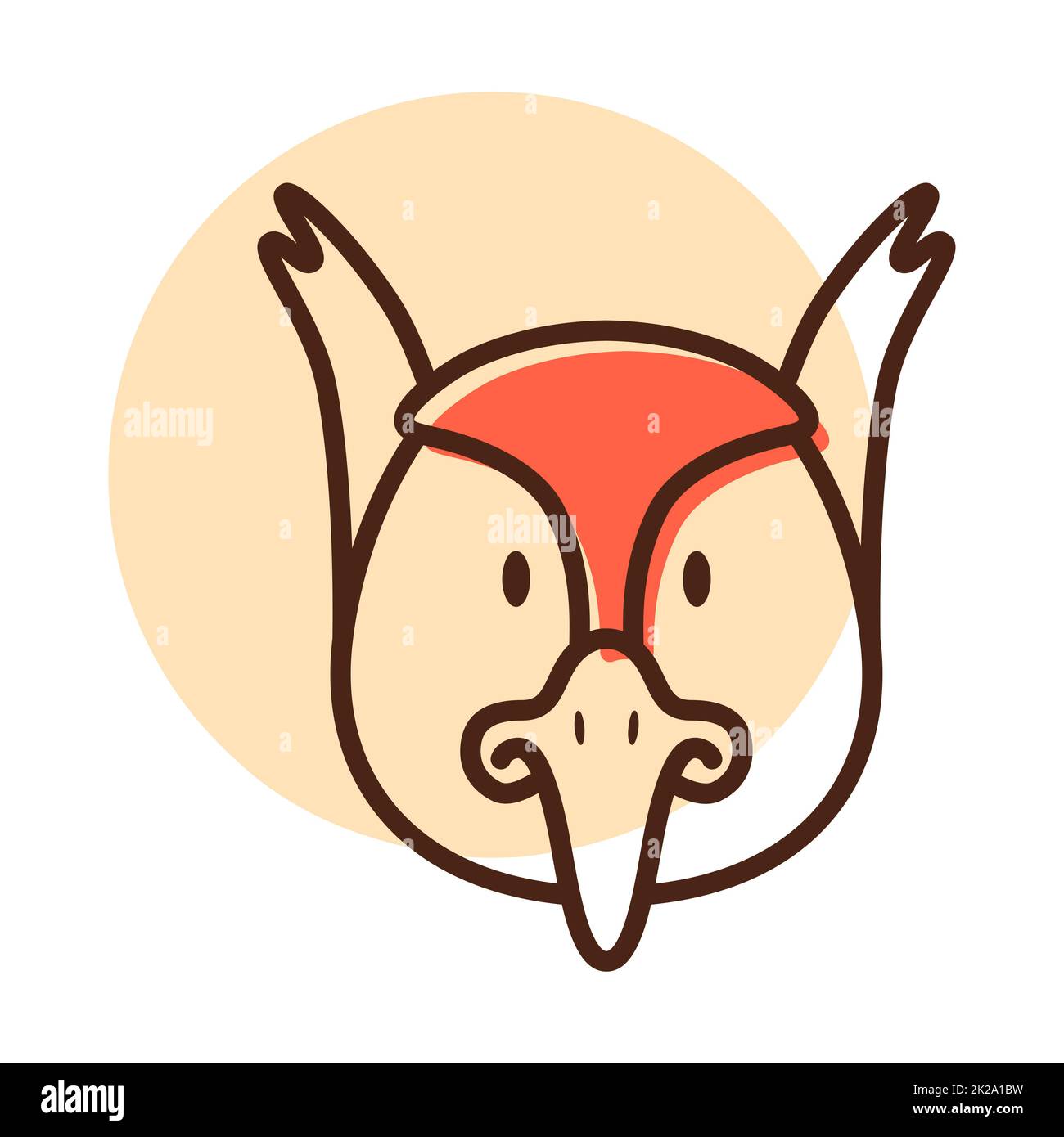 Pheasant icon. Animal head vector Stock Photo - Alamy