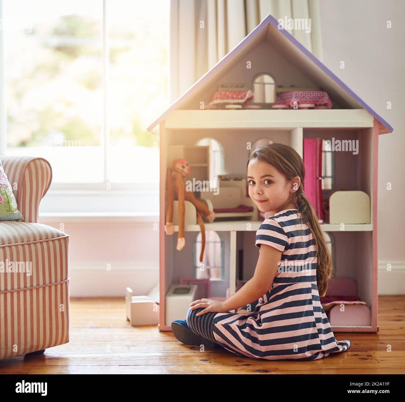 Children playing dolls inside hi-res stock photography and images - Alamy