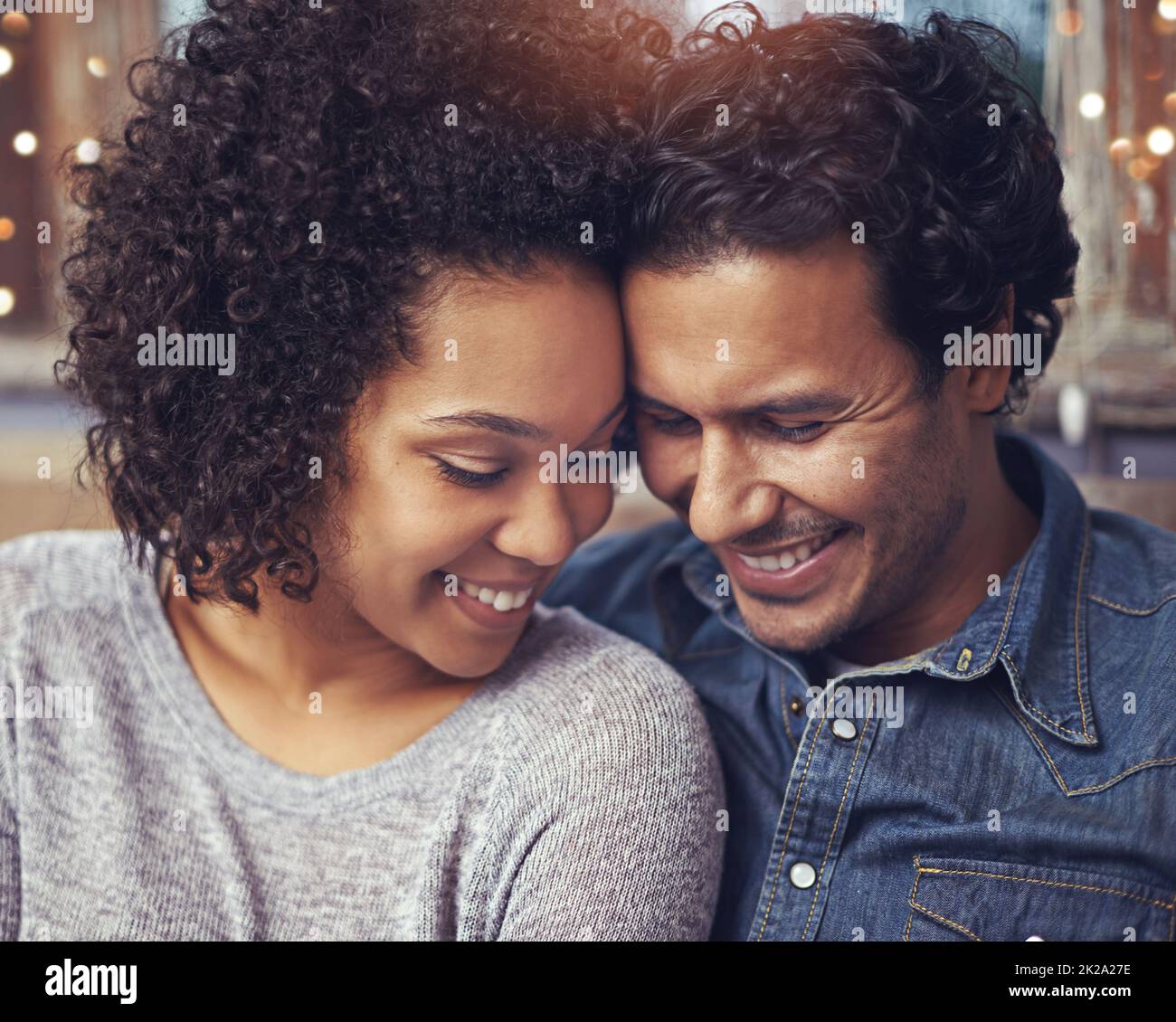 Woman adore two man hi-res stock photography and images - Alamy