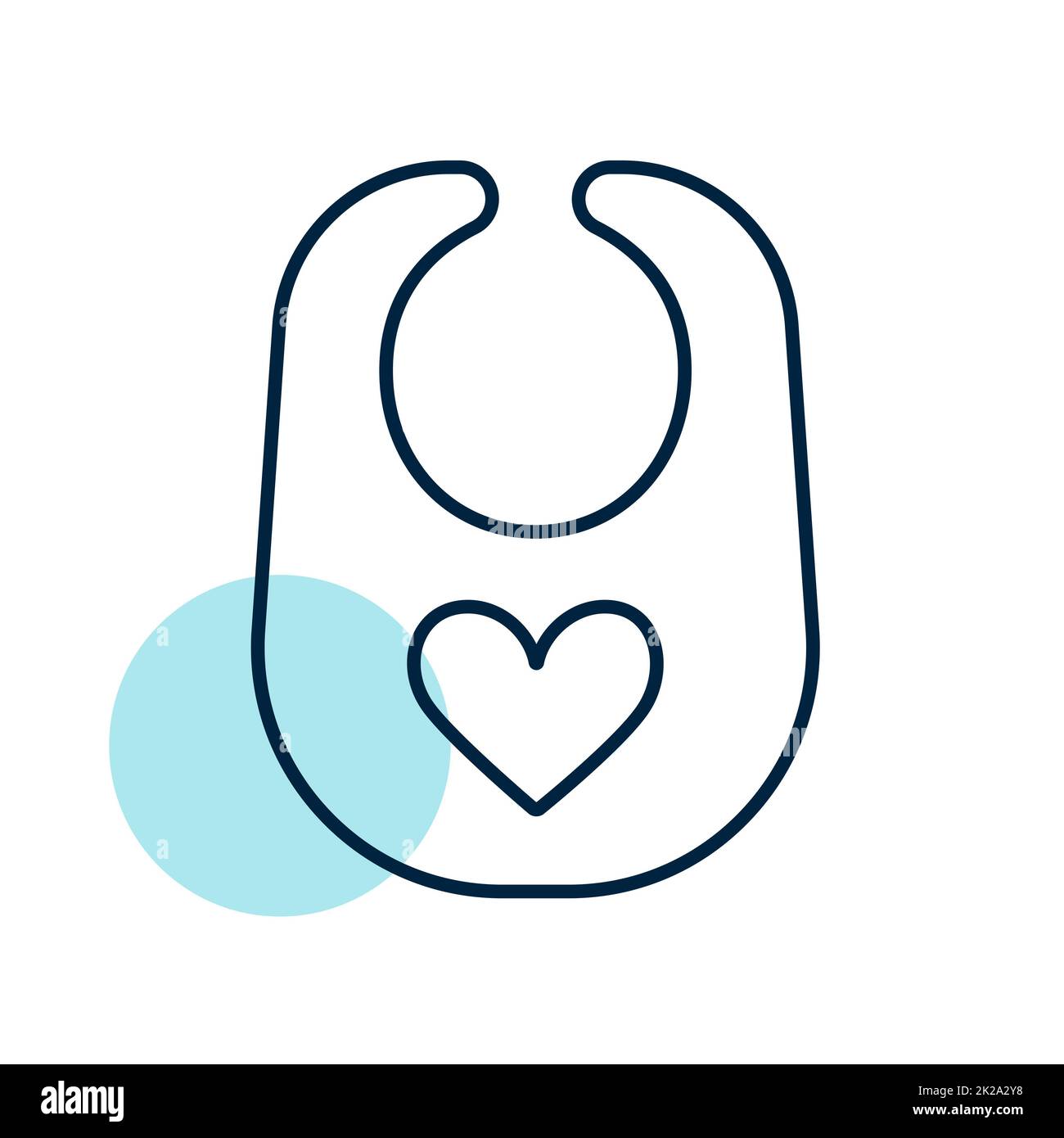 Baby bib design vector flat icon Stock Photo - Alamy Baby bib design vector flat icon Stock Photo - Alamy