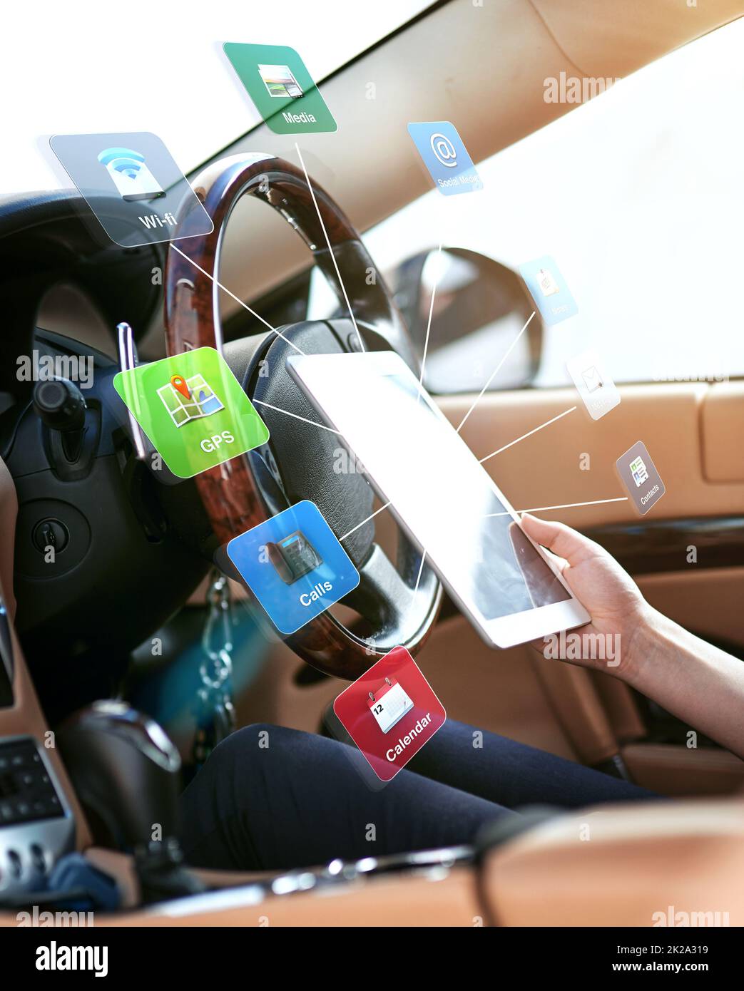 Surrounded by digital information hi-res stock photography and images ...