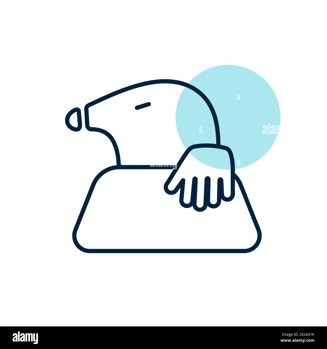 Mole icon for garden craft Stock Photo - Alamy