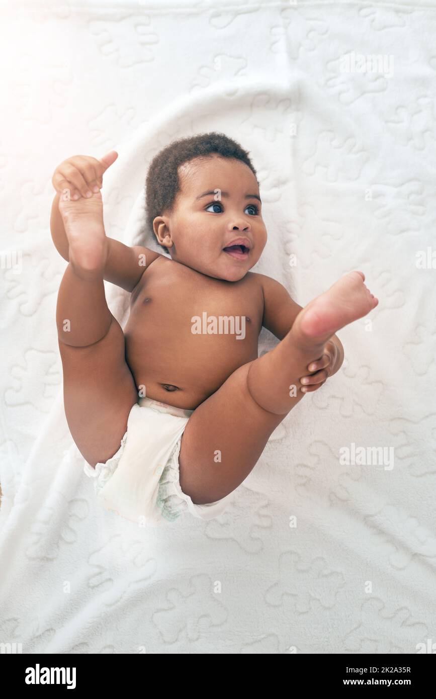 Touch toes girl hi-res stock photography and images - Alamy