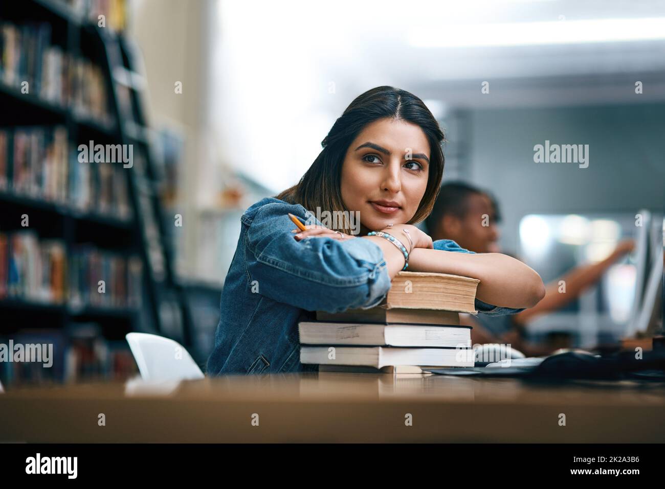 College student book pile hi-res stock photography and images - Alamy