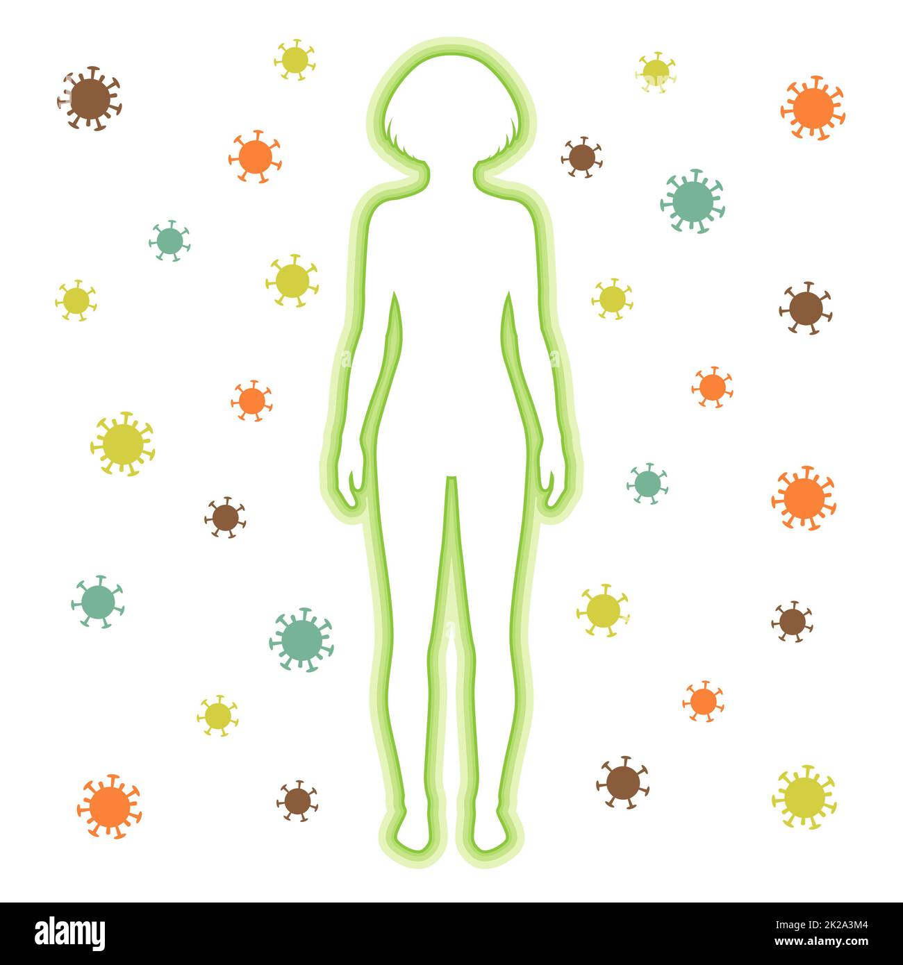 Human body immune system illustration hi-res stock photography and ...