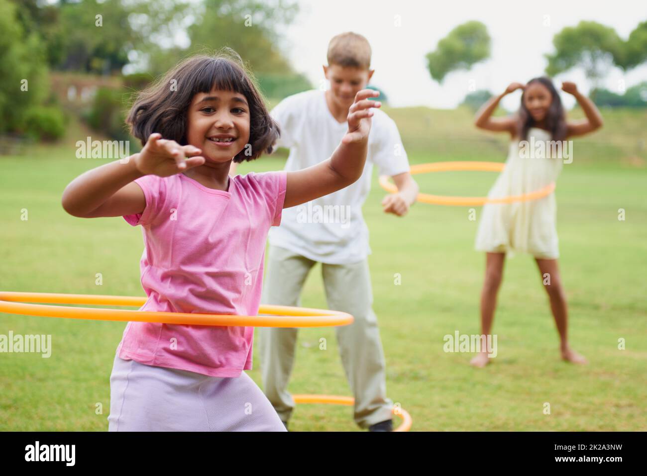 Middle School Kids Playing Outside