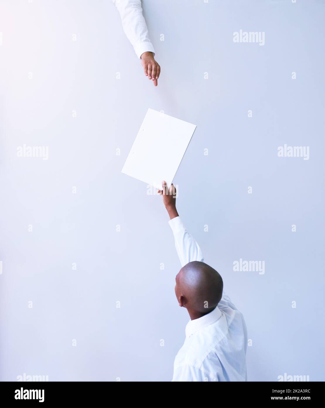 Handing a document hi-res stock photography and images - Alamy