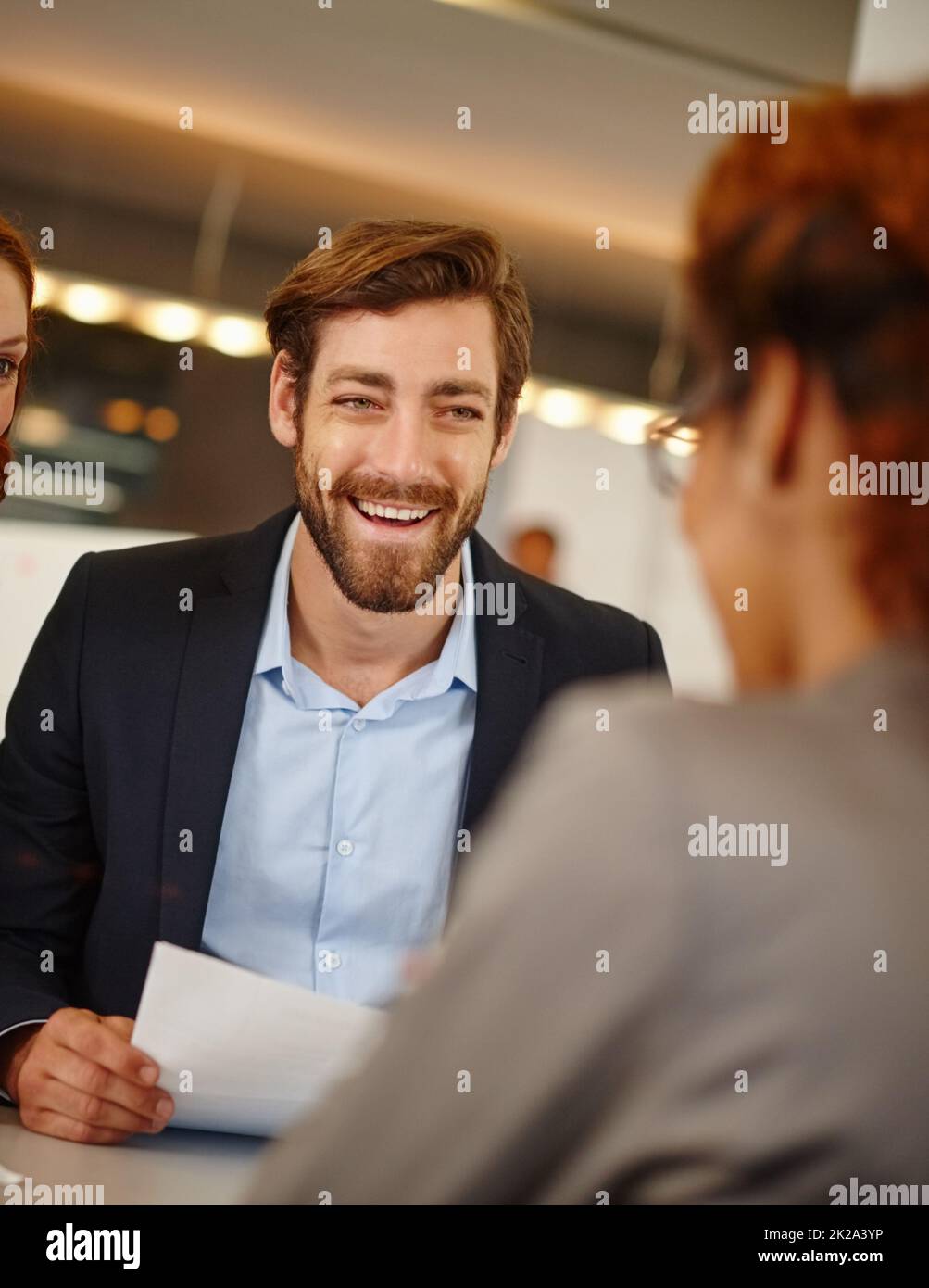 Successful interview hi-res stock photography and images - Alamy