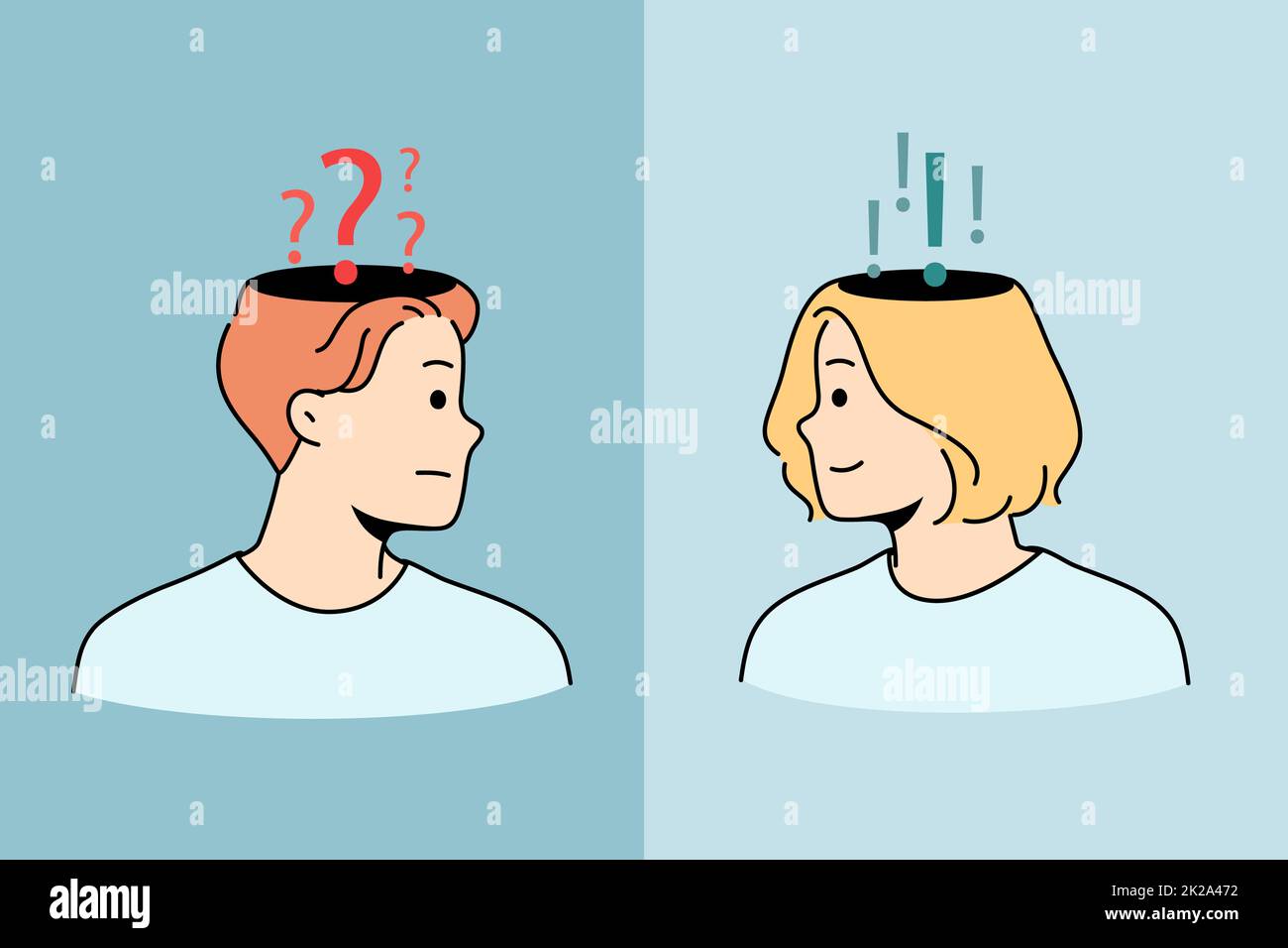 Cartoon girl asking question hi-res stock photography and images - Alamy