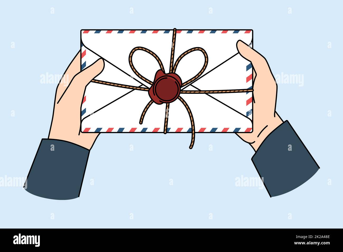 Post service and letter concept Stock Photo - Alamy