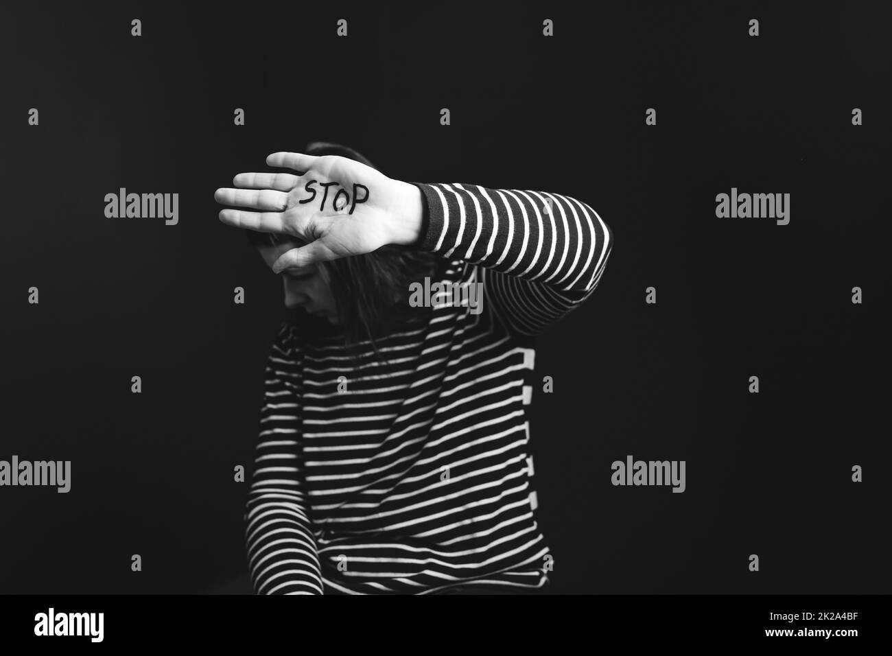 Stop violence against women Stock Photo - Alamy